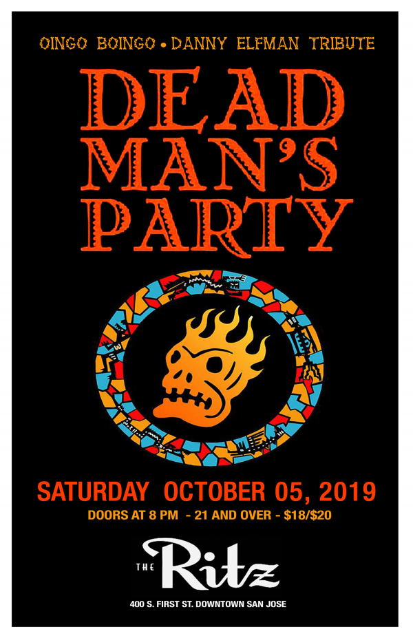 DEAD MAN’S PARTY: OINGO BOINGO/DANNY ELFMAN TRIBUTE + DRUNKEN ...